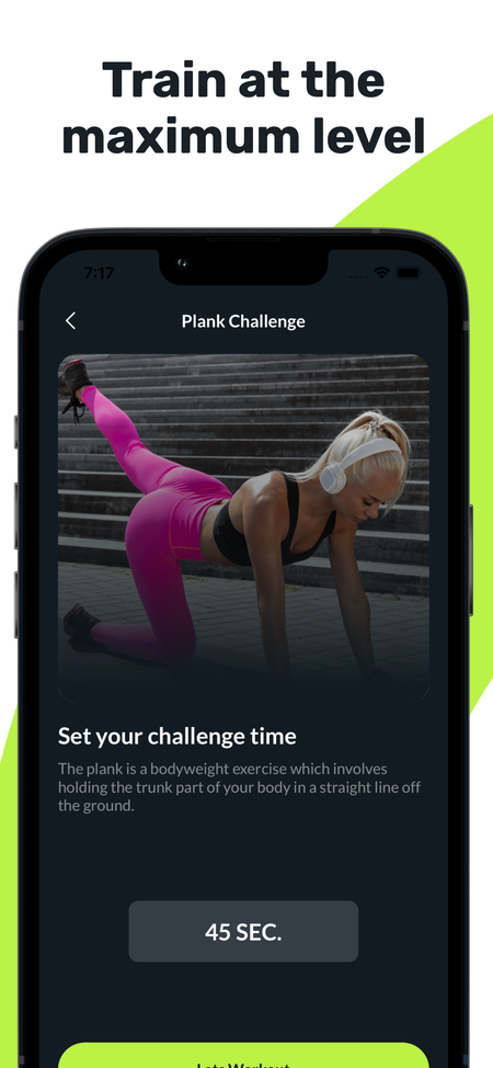 Plank Fit - iOS App Source Code by UtilityManDev | CodeCanyon